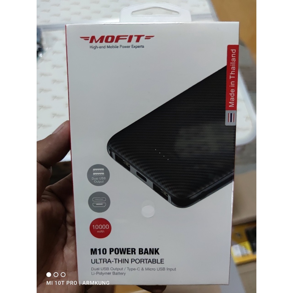 MOFIT Power Bank (แบตเตอรี่สำรอง) 10000mAh รุ่น M10 | Shopee Thailand
