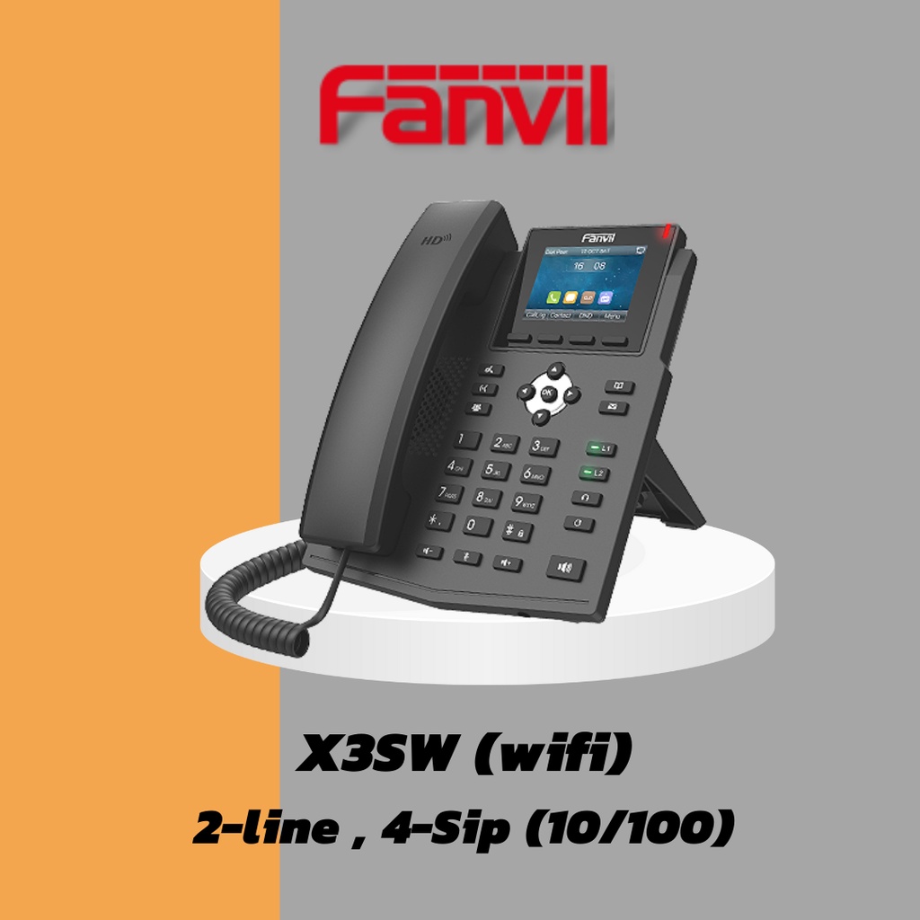 (ร้านไทย) Fanvil X3SW WiFi Phone ประกันศูนย์ 1 ปี | Shopee Thailand