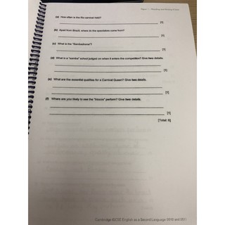 Cambridge IGCSE (Example candidate responses) | Shopee Thailand