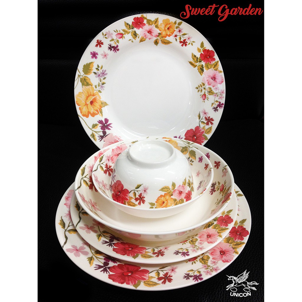 Unicon Set 5 ชิ้น สุดคุ้ม!! เมลามีนแท้100% Made in Thailand | Shopee ...