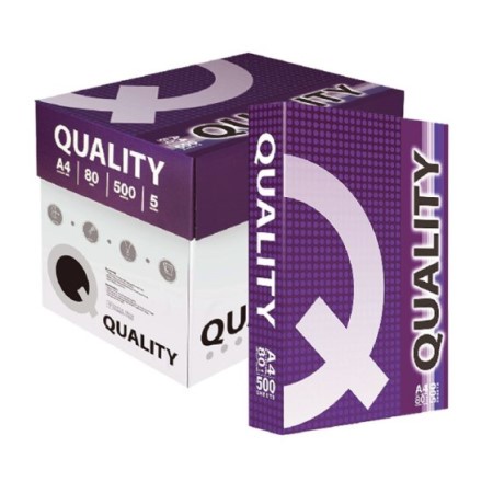 Quality Copy Paper A4 80 gsm x 5 reams.ควอลิตี้ กระดาษถ่ายเอกสาร A4 80 ...