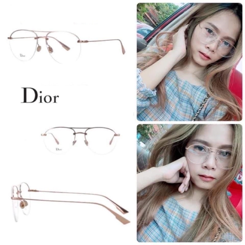 DIOR Copper Gold Aviator Eyeglasses | Shopee Thailand