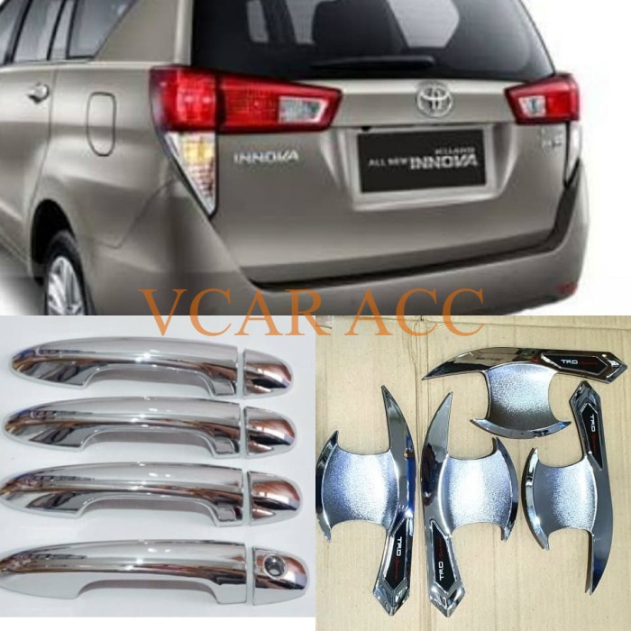 ฝาครอบมือจับประตู + ชามด้านนอกสําหรับ toyota Innova INOVA เกิดใหม่ 2016 ...