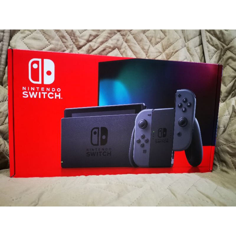 Nintendo SWITCH V2 Gray Joy-con กล่องแดงแบตอึด มือ1 ของแท้ มีใบประกัน ...