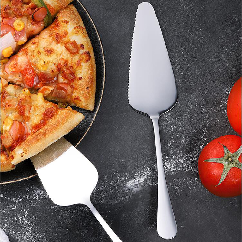 304 Stainless Steel Pizza Cutters Cake Pie Pizza Server Cutter Baking ...