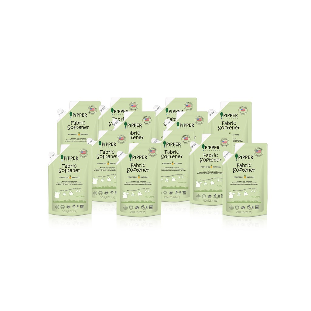 Pipper Standard ผลิตภัณฑ์ปรับผ้านุ่ม กลิ่นเนเชอรัล ขนาด 750 มล ยกลัง 12 ...