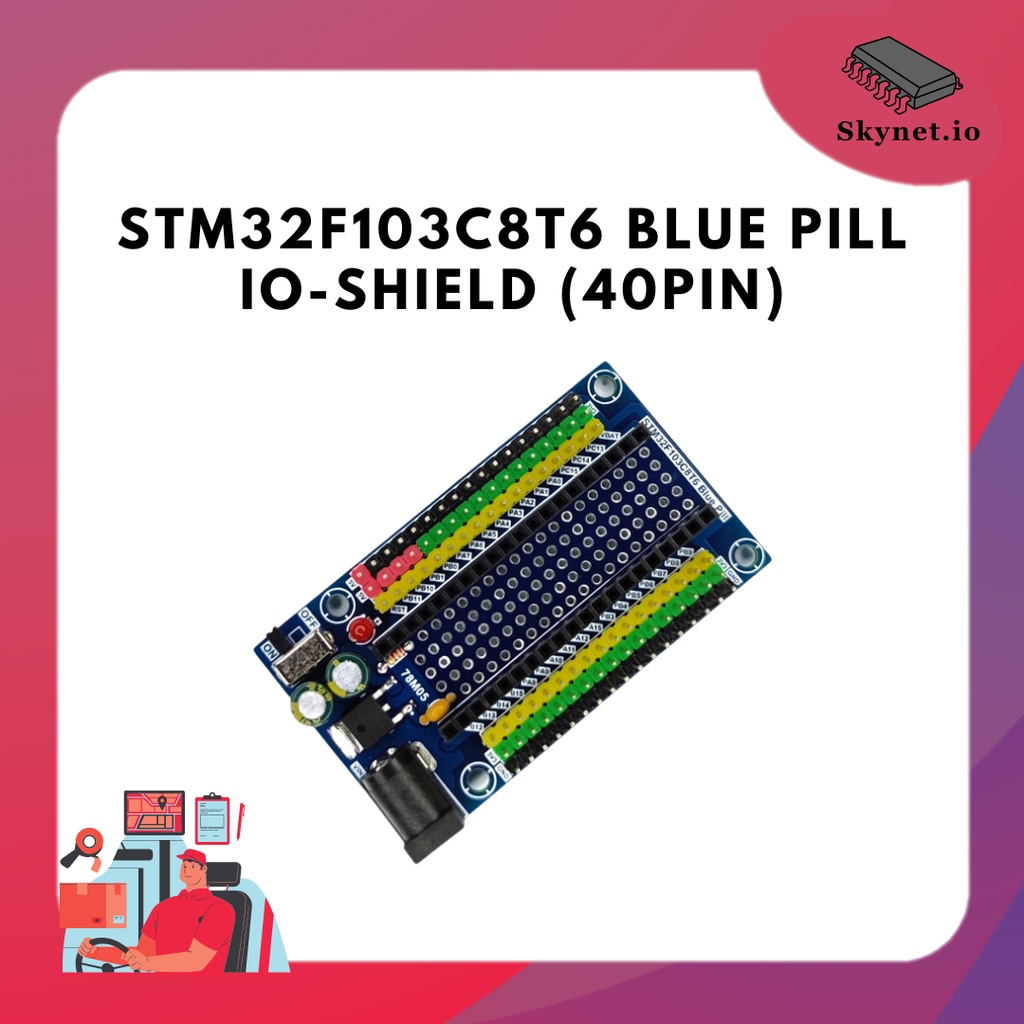 STM32f103C8T6 blue pill IO-Shield (40pin) | Shopee Thailand