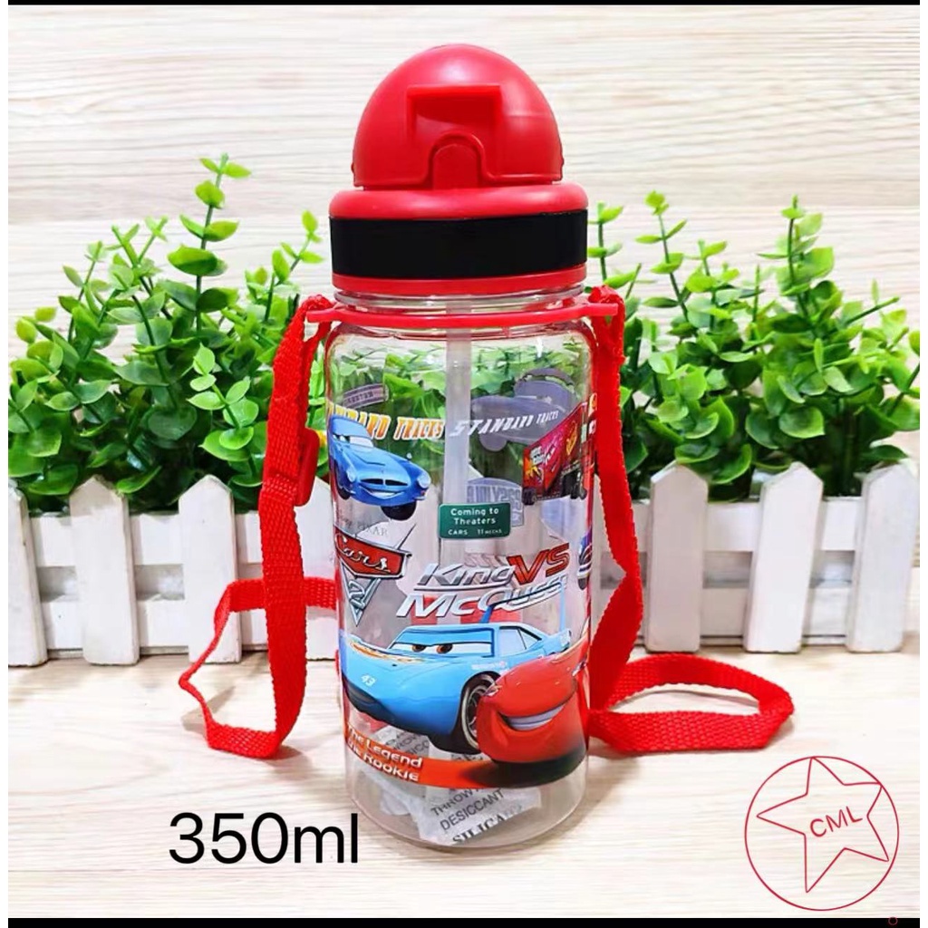 ขวดน้ําเด็ก พิมพ์ลายการ์ตูน พร้อมเชือก ขนาด 350/500 มล. | Shopee Thailand