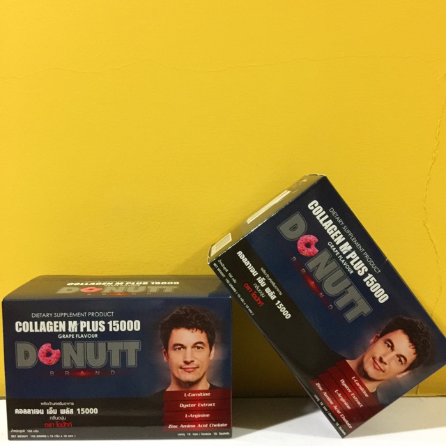 Collagen M Plus 15000 mg Donutt 2กล่อง | Shopee Thailand