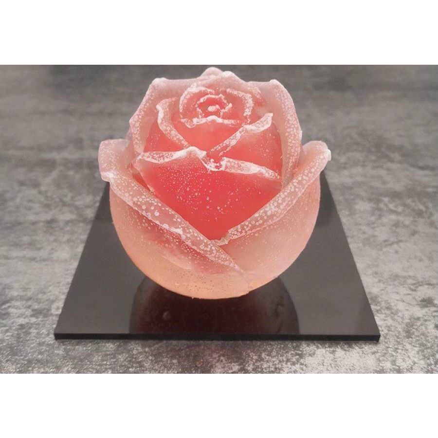 Silicone ice rose บล็อคซิลิโคนทำน้ำแข็งรูปกุหลาบ 4 ก้อน หรือทำวุ้น ...