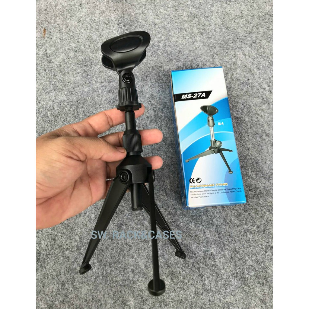 ขาไมค์ ตั้งโต๊ะ รุ่น MS-27A สวย แข็งแรง ทนทานได้มาตรฐาน วัสดุเหล็ก +พลาสติก ( แพ็ค 1 ตัว ...