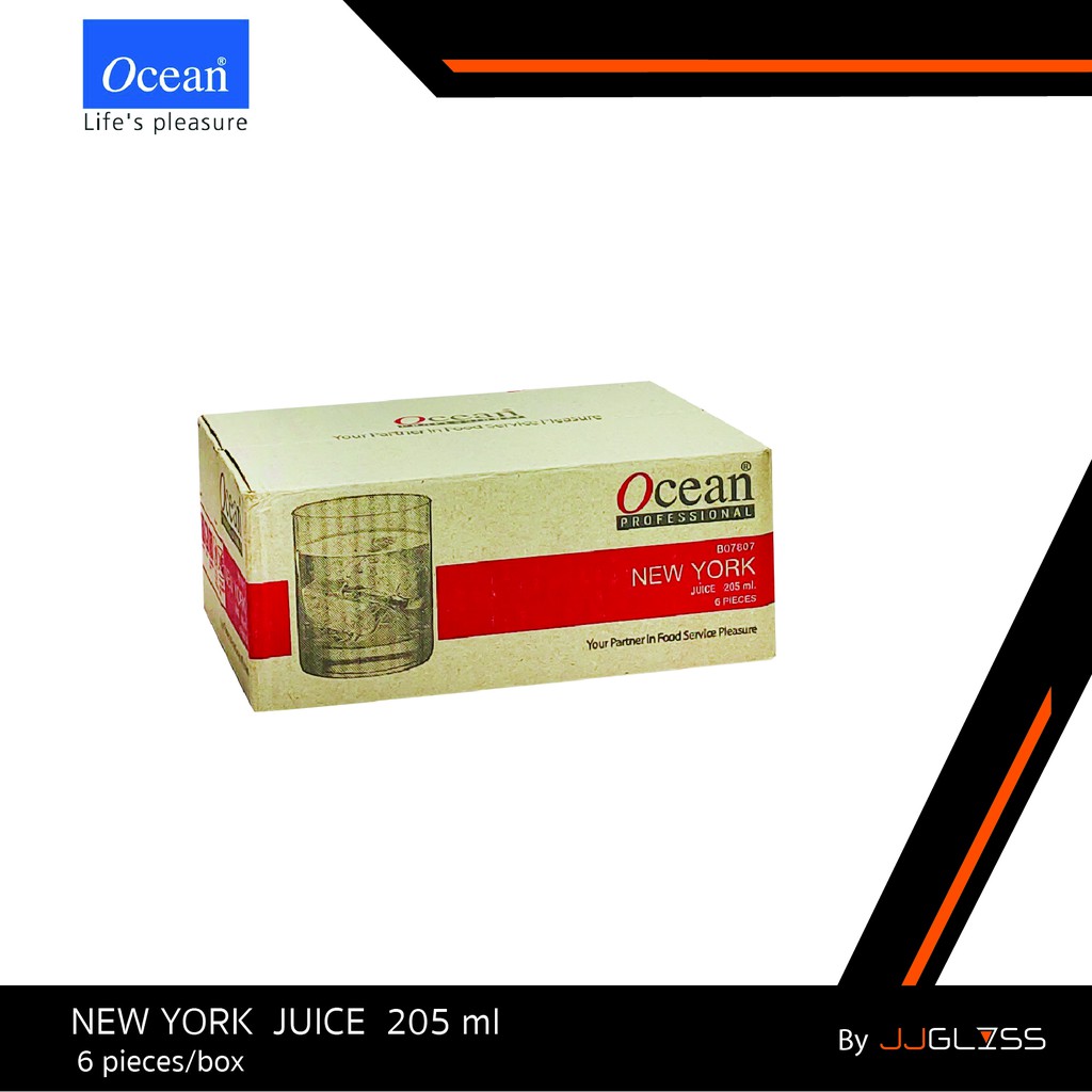JJGLASS - (Ocean) B07807 New York 7 1/4oz. (205ml.) [1 กล่อง (6 ใบ)] แก้วน้ำ แก้วนิวยอร์ก ...