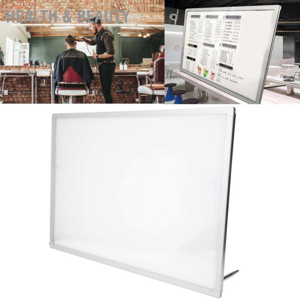 AD Light Box กล่องไฟโปสเตอร์โฆษณา พร้อมที่รองรับโลหะ สําหรับร้านทําผม ...