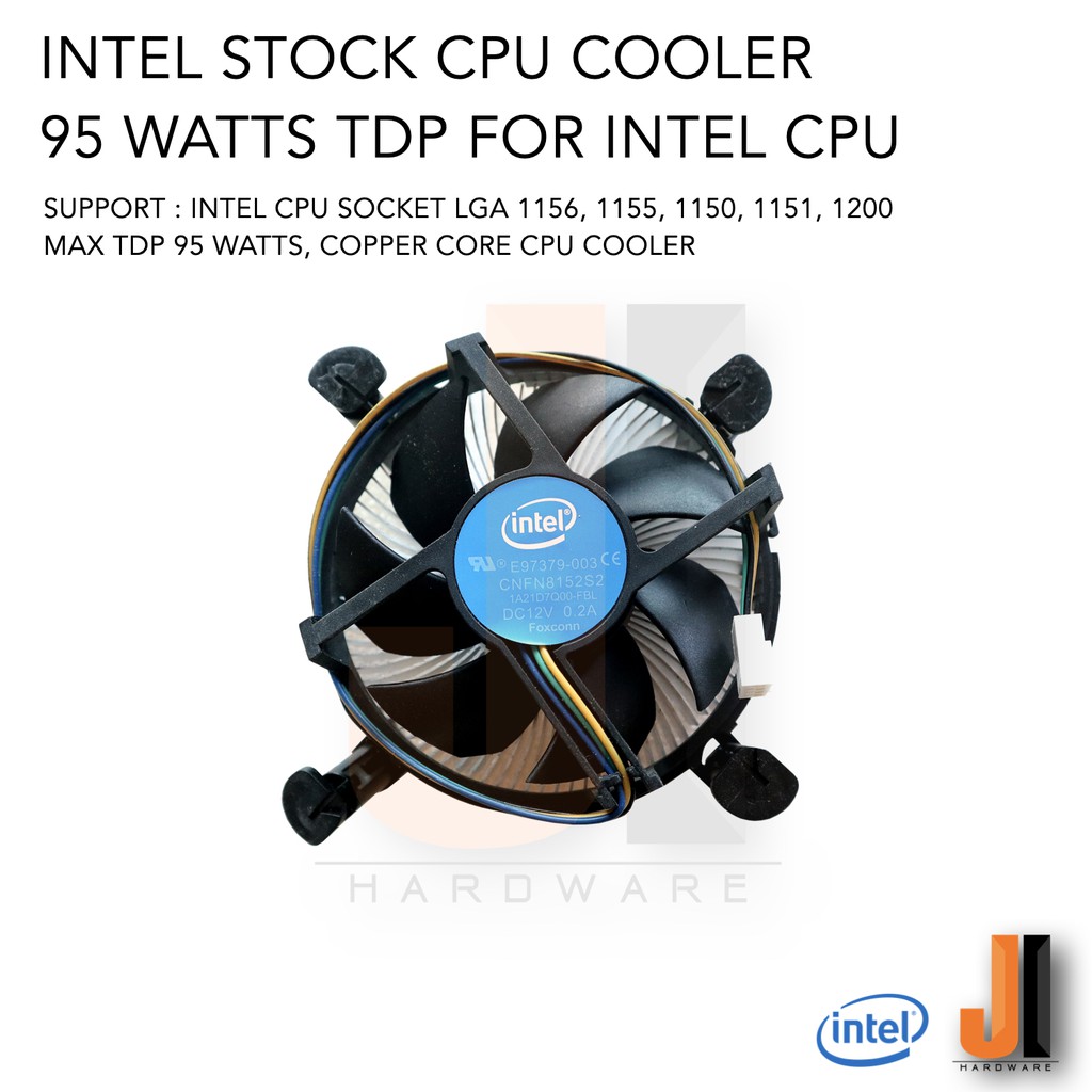 Heatsink แกนทองแดง Intel Stock CPU Cooler For Intel CPU Socket LGA 1150 ...
