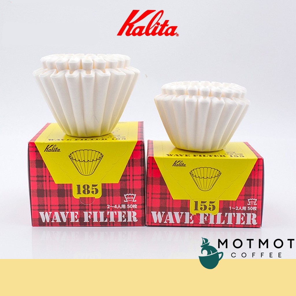 KALITA Wave Paper Filter 155 185 50 Sheet & 100 Sheet | กระดาษกรองกาแฟ ทรงเวฟ | MOTMOT COFFEE ...