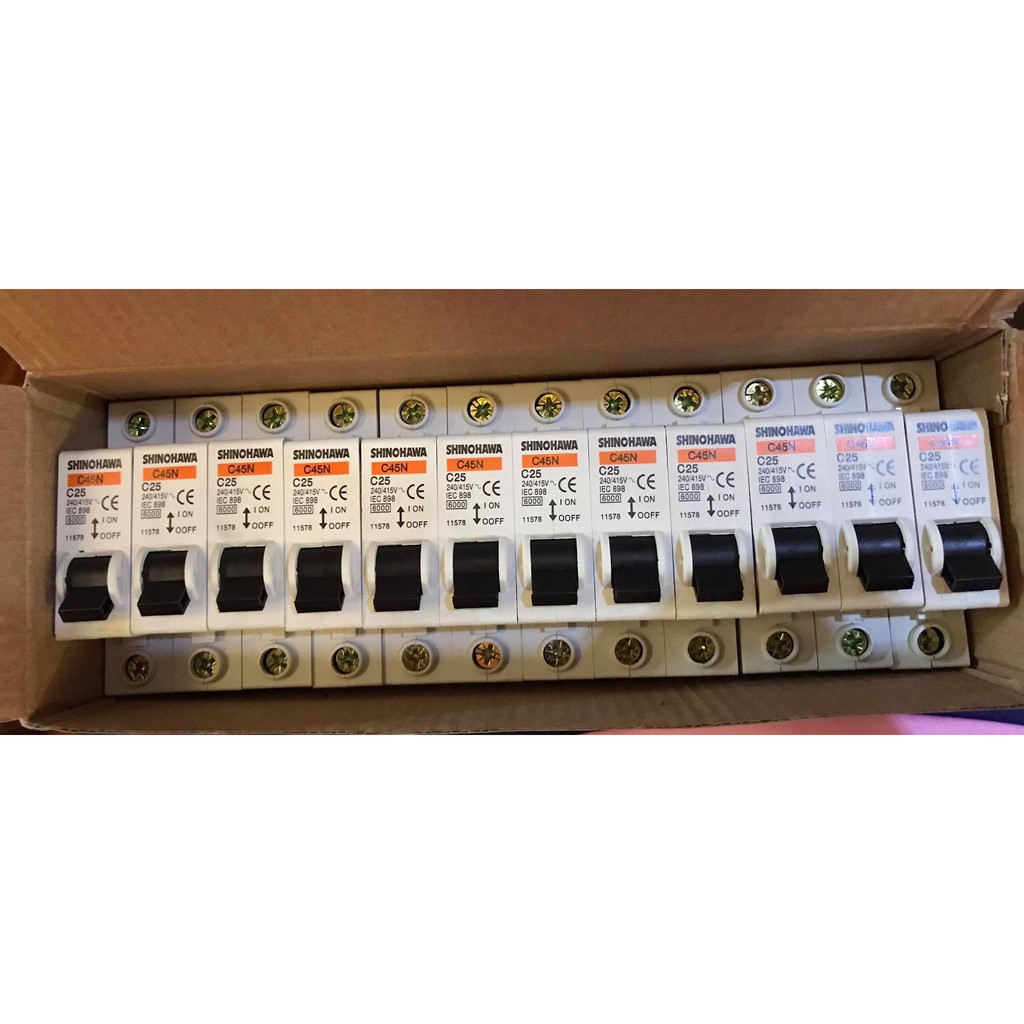ลูกเซอร์กิตเบรกเกอร์ C45N 1P 25A "Shinohawa" | Shopee Thailand