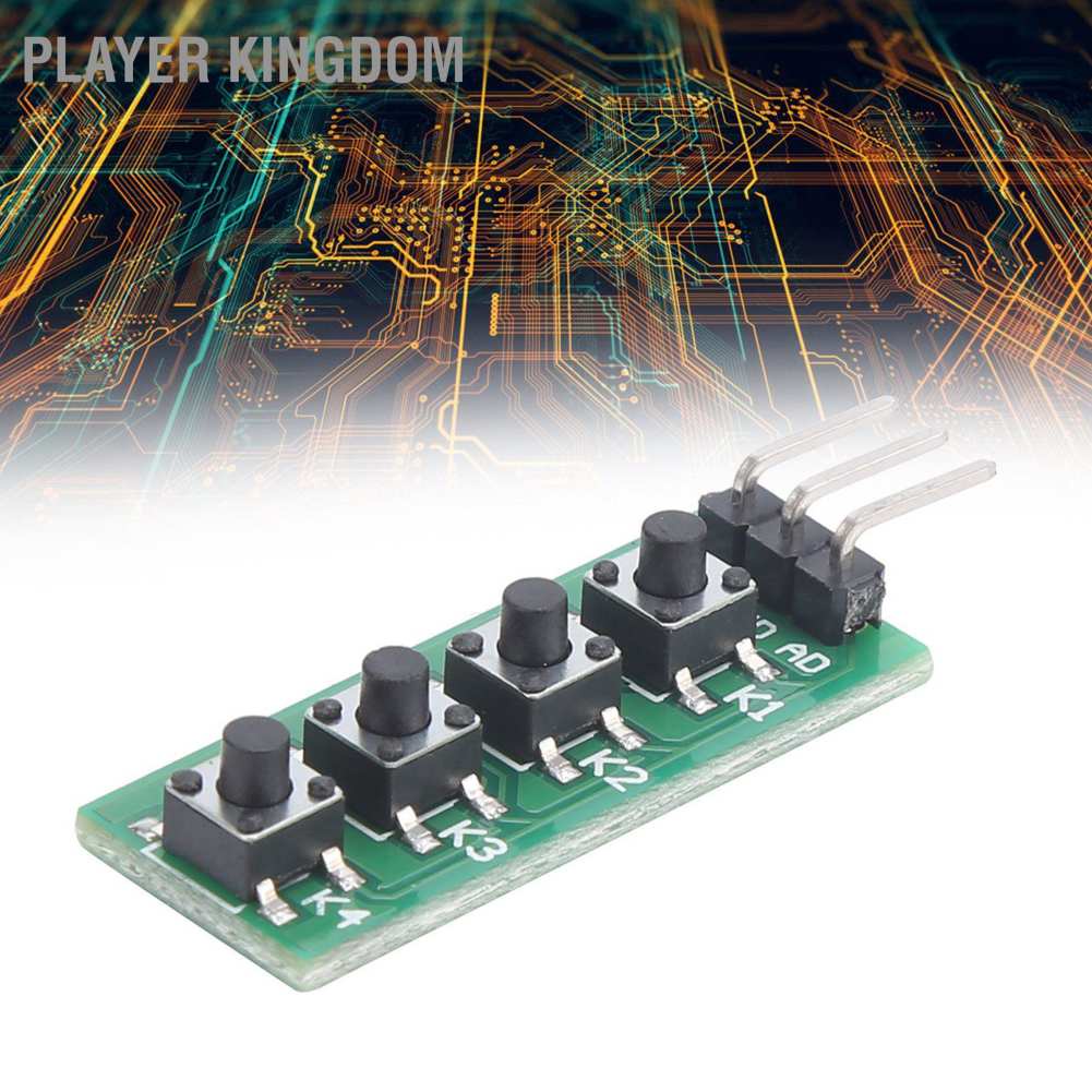 โมดูลกุญแจ 4 ปุ่ม 1 Analog Output Ad Pin Kc11b04 สําหรับ Mega2560