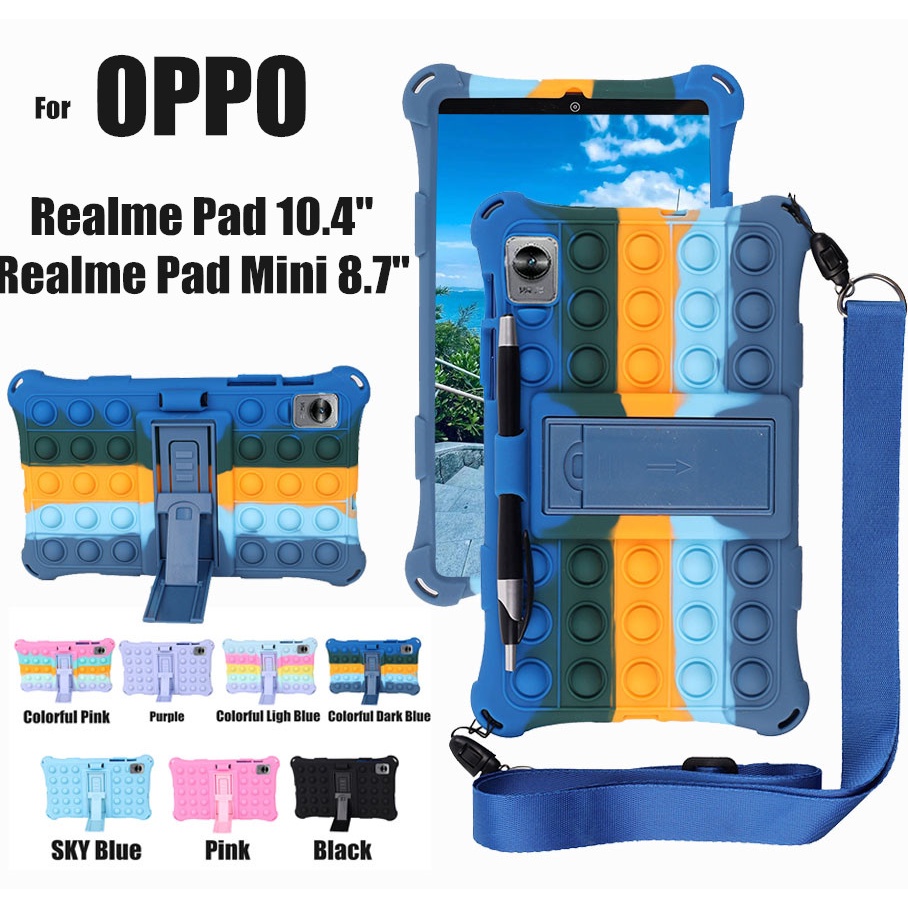 Soft Bubble Case for OPPO Realme Pad Mini 8.7 inch 2022 Kids Silicon Cover for Realme Pad 10.4 ...
