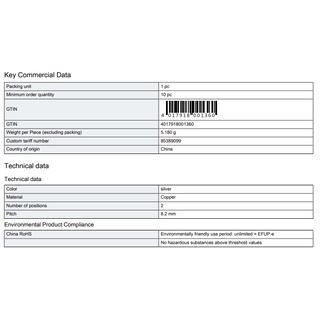 SB 2-RTK/S (10pcs/pack) Switching jumper 0311236 | Shopee Thailand