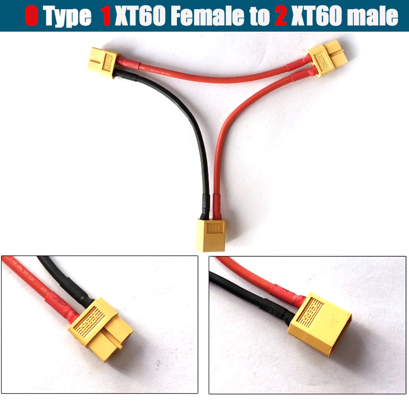 Xt60 XT90T EC5 EC3 TRX JST ปลั๊ก ขนาน แบตเตอรี่ เชื่อมต่อ สายเคเบิล ต่อ ...