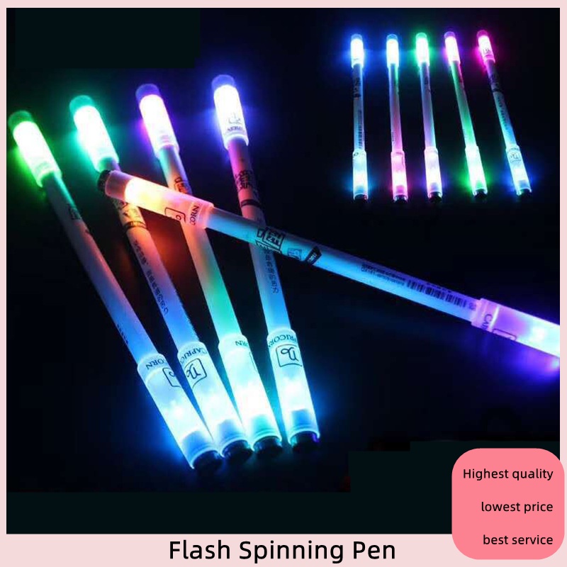 🔥พร้อมส่ง🔥 ปากกาควง Spinning Pen with Light ปากกาควงของแท้มีไฟ Light ...
