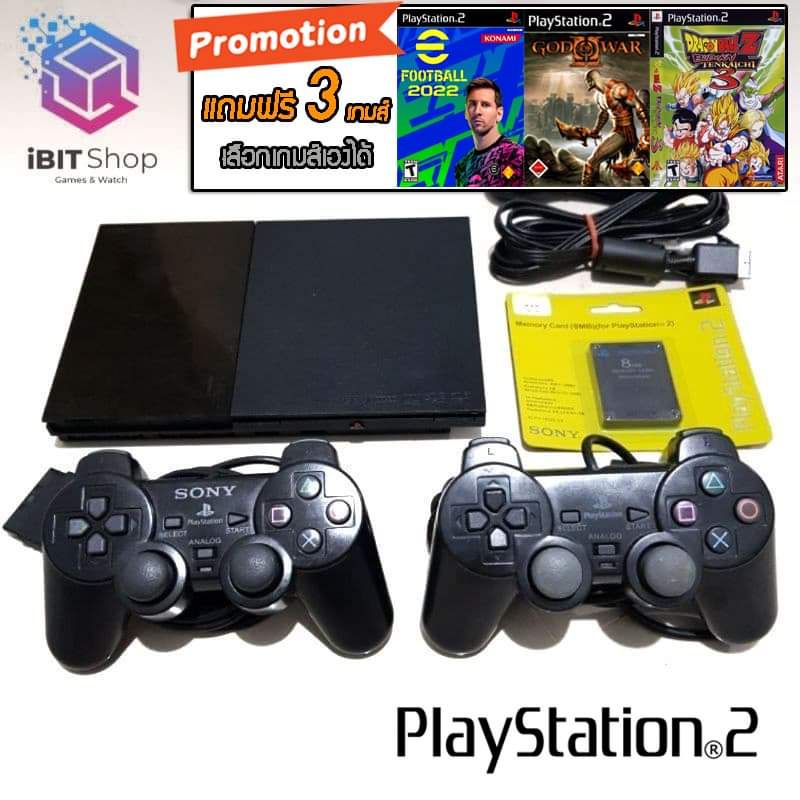 PS2 รุ่น 7xxxx,9xxxx แปลงแล้ว อุปกรณ์พร้อมเล่น เครื่อง Playstation 2 ...