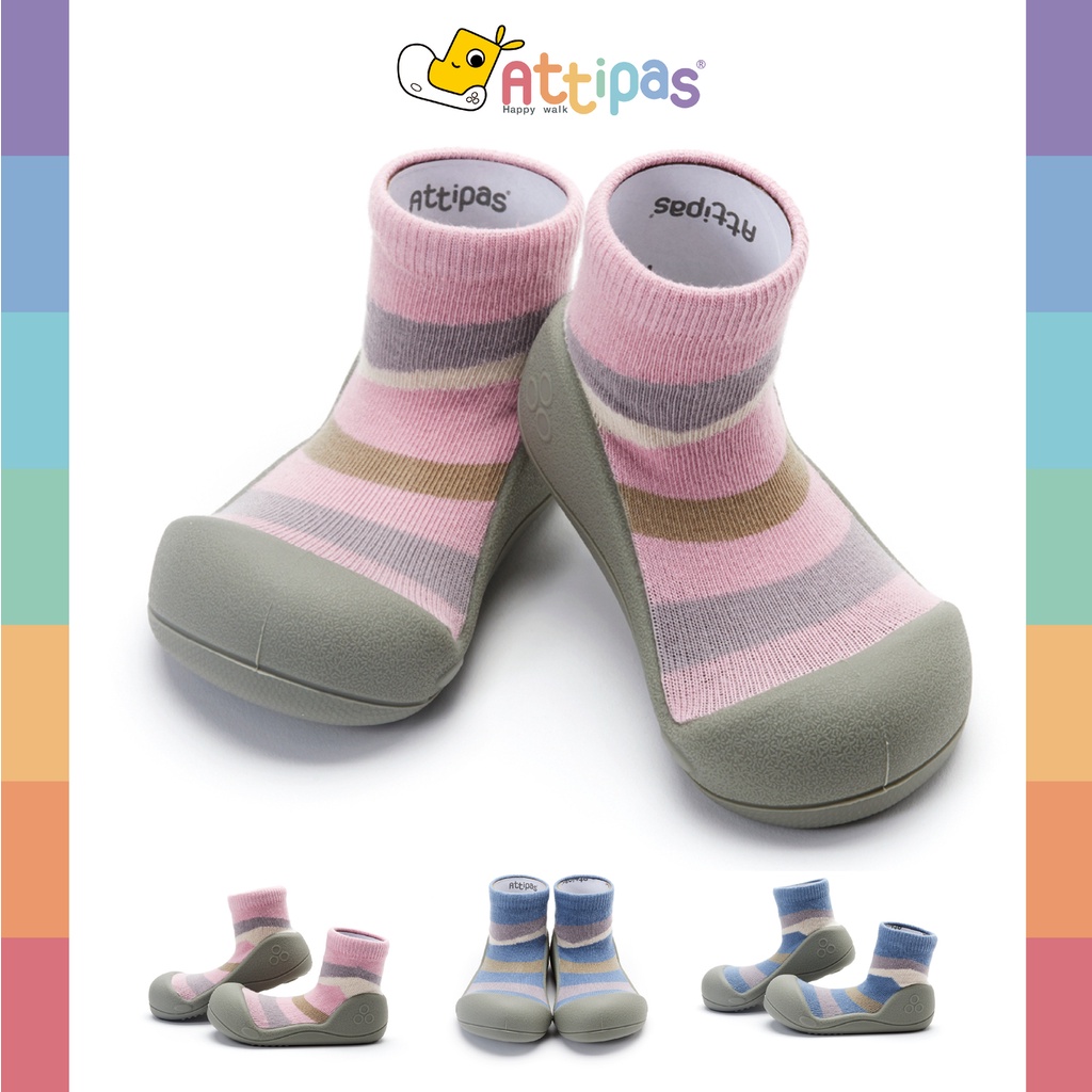 รองเท้าหัดเดิน Attipas - รุ่น Urban - [สี : Pink,Sky] [รุ่น Standard ...