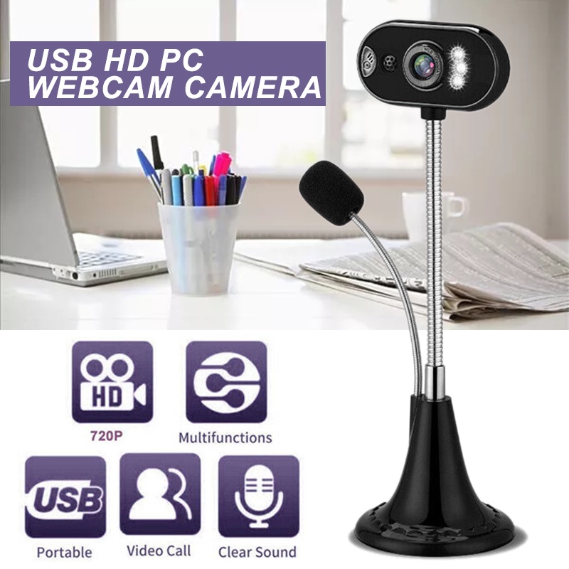 Usb HD PC Webcam Camera Digital Web Cam พร้อมไมโครโฟนสําหรับแล็ปท็อป ...