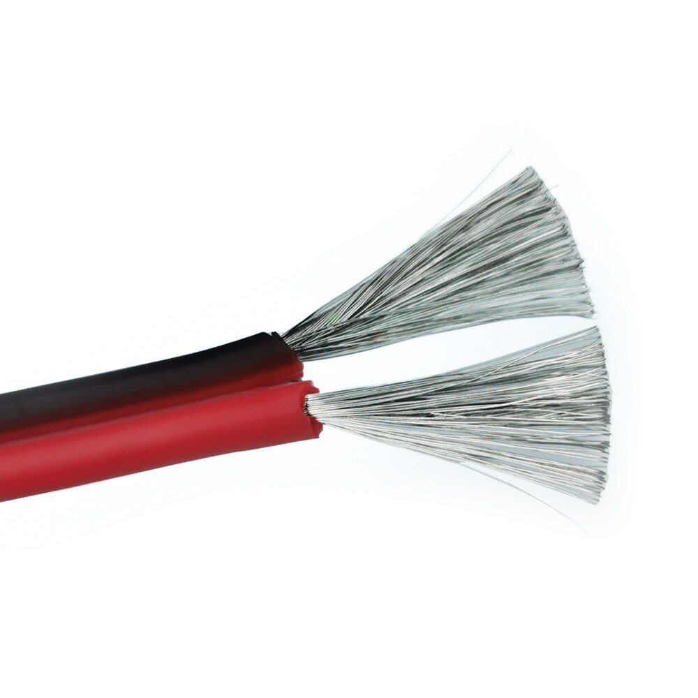 สายไฟ แดงดำ ดำแดง 24 22 20 18 awg (0.2 0.3 0.5 0.75) ทองแดง สายลำโพง สายไฟคู่ เครื่องเสียง car ...