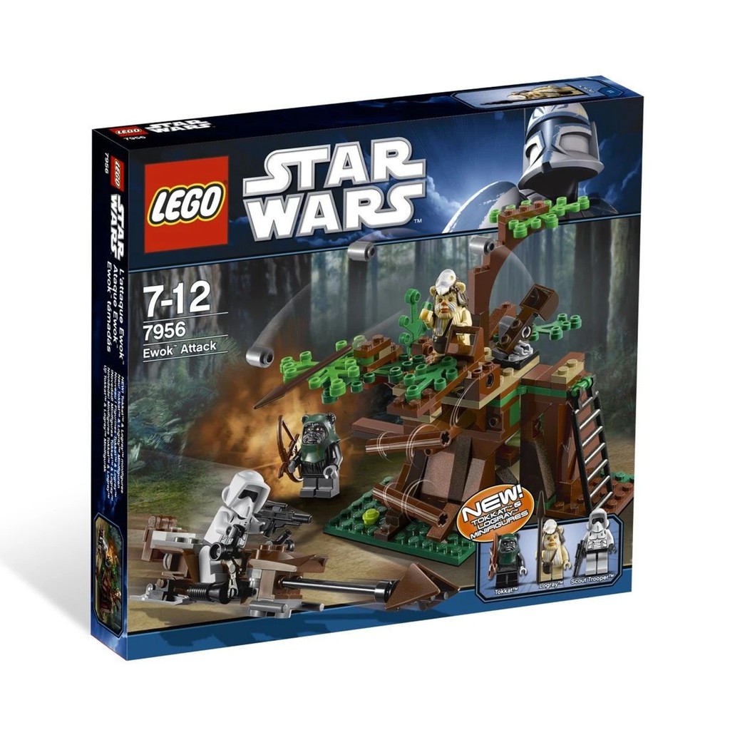 7956 : LEGO Star Wars Ewok Attack (สินค้ากล่องมีริ้วรอย) | Shopee Thailand