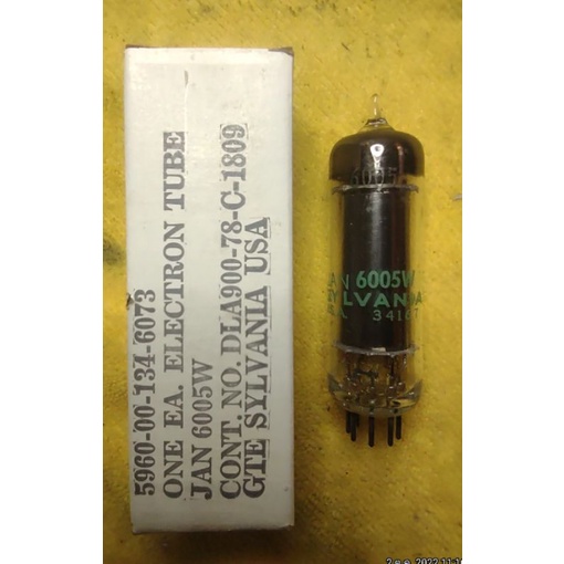 Sylvania 6AQ5/6005 JAN หลอดใหม่เกรดทหาร ไม่เคยใช้งาน NOS/NiB สำหรับเครื่องขยายเสียงกำลังต่ำ ...