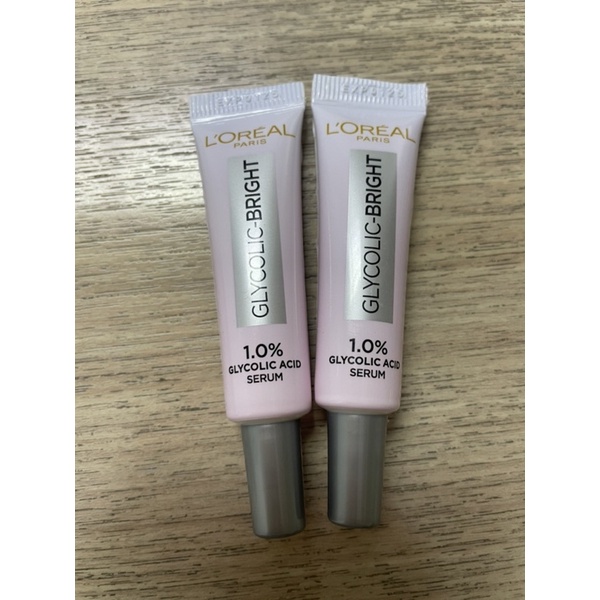 Loreal Glycolic Bright Day Cream Night Cream Glycolic Acid Serum 10 Uv Defender Spf 50
