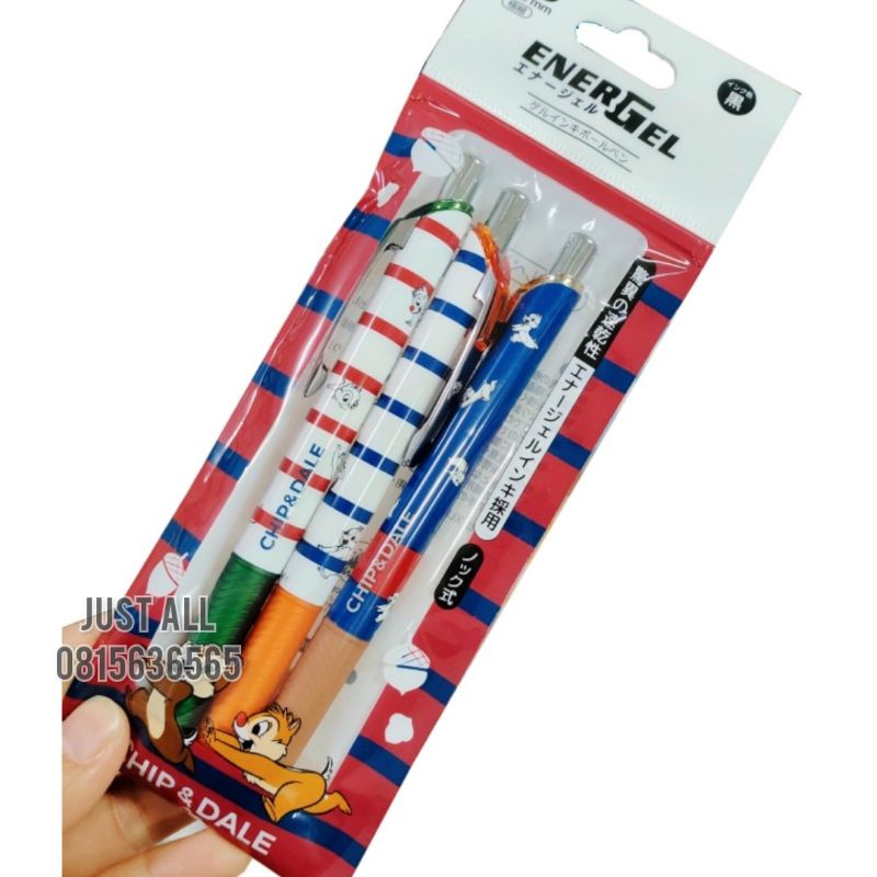 Disney × Pentel Energel set ปากกาเพนเทล 3 ด้าม | Shopee Thailand