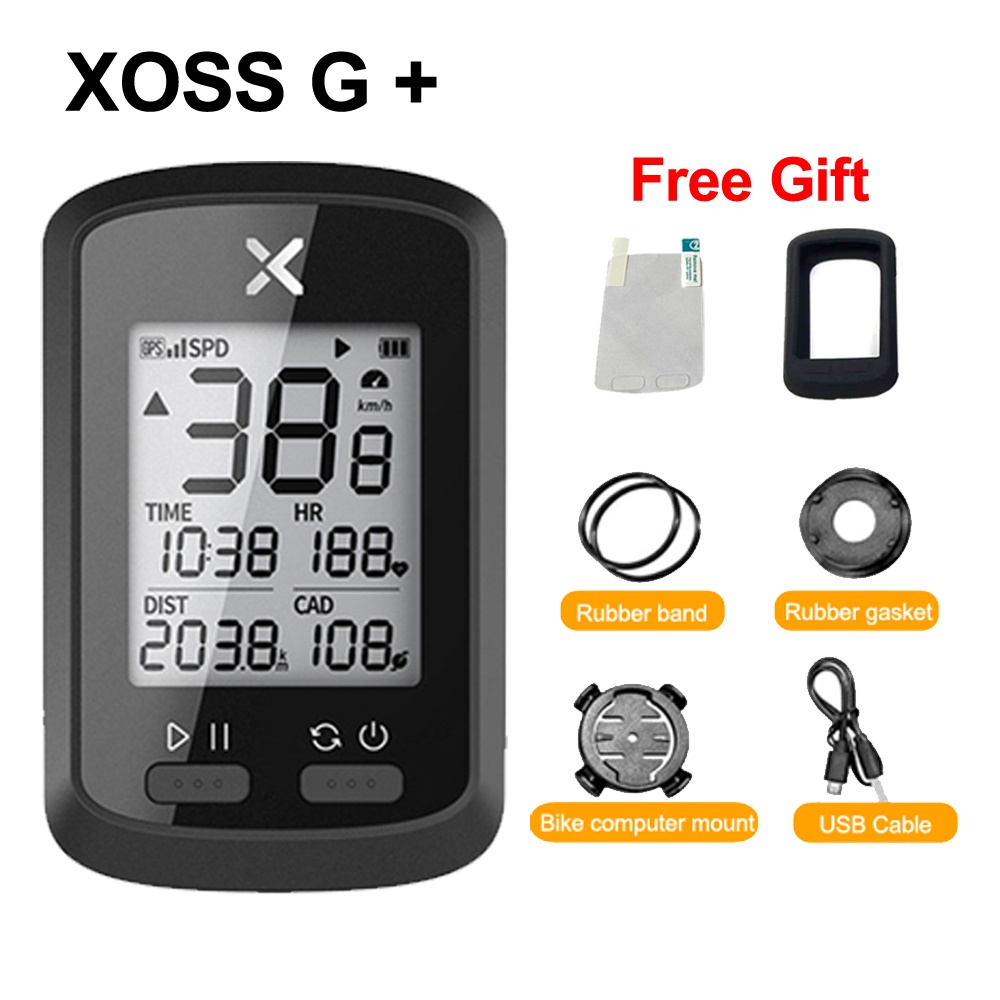 XOSS G+ GPS คอมพิวเตอร์ปั่นจักรยาน ANT+ Bluetooth Wireless Bike ...