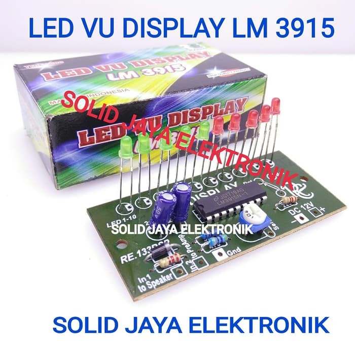 Led VU จอแสดงผล LM3915 RONIC LM 3915 โคมไฟ LED VU โคมไฟจอแสดงผล VU 508 | Shopee Thailand
