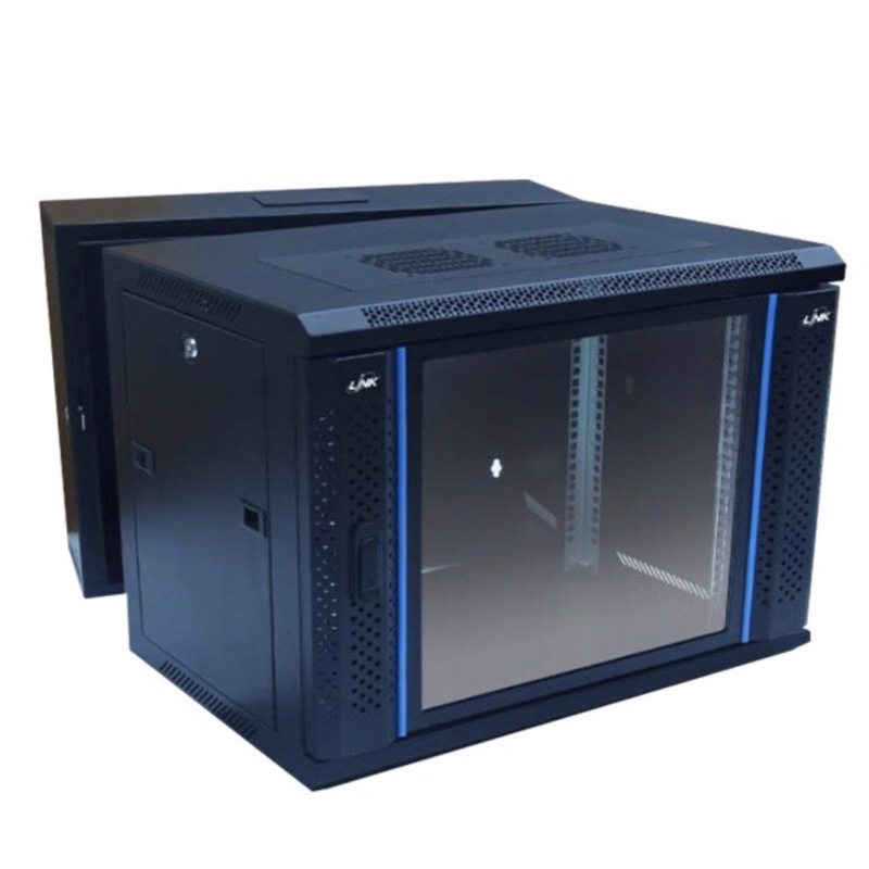 LINK 19” GLASS WALL RACK 6U, ลึก 60 cm., 2 ตอน Dimension (cm) W x D x H ...