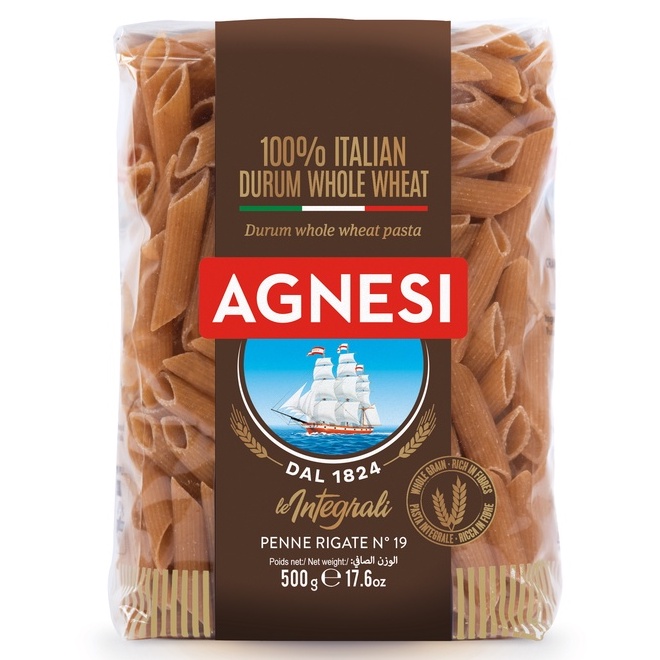 Agnesi Penne Rigate Rigatoni Eliche แอคเนซี พาสต้ารูปแบบต่างๆ ขนาด 500 ...