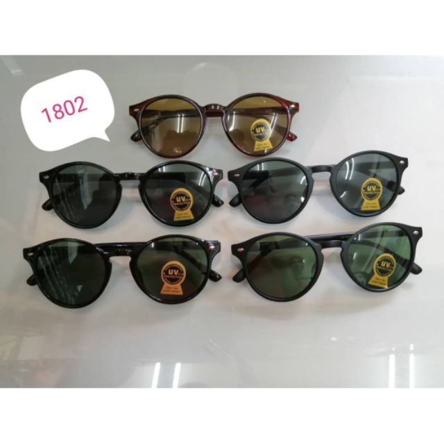 แว่นตากันแดด รุ่น 1802 สามาารถกันแสง UV ทรงหยดน้ำ มีหลายสี มีกรอบ2แบบ ...