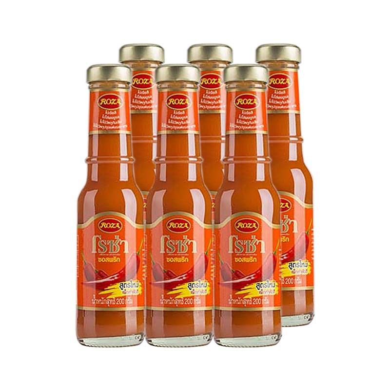 X 6 ขวด Roza Chilli Sauce 300g โรซ่าซอสพริก | Shopee Thailand