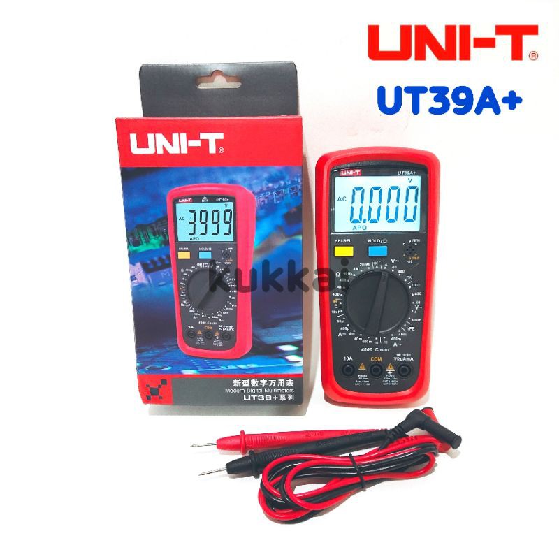 UNI-T UT39A LCD Digital Multimeter มิเตอร์วัดไฟดิจิตอล มัลติมิเตอร์ มัล ...