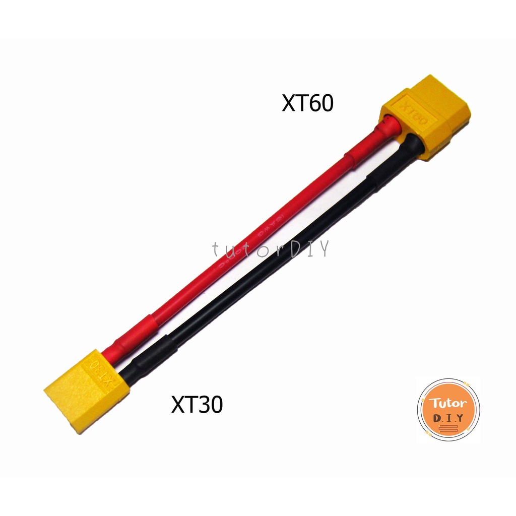 [ร้านในไทย] อะแดปเตอร์ XT30 to XT60 สายไฟซิลิโคน 16awg | Shopee Thailand