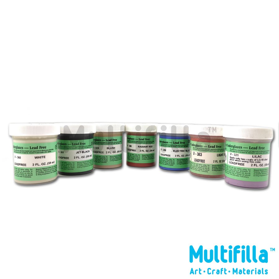 Amaco Velvet Underglaze Series Ceramic Glaze - 2oz (ตอนที่ 1/3 ...