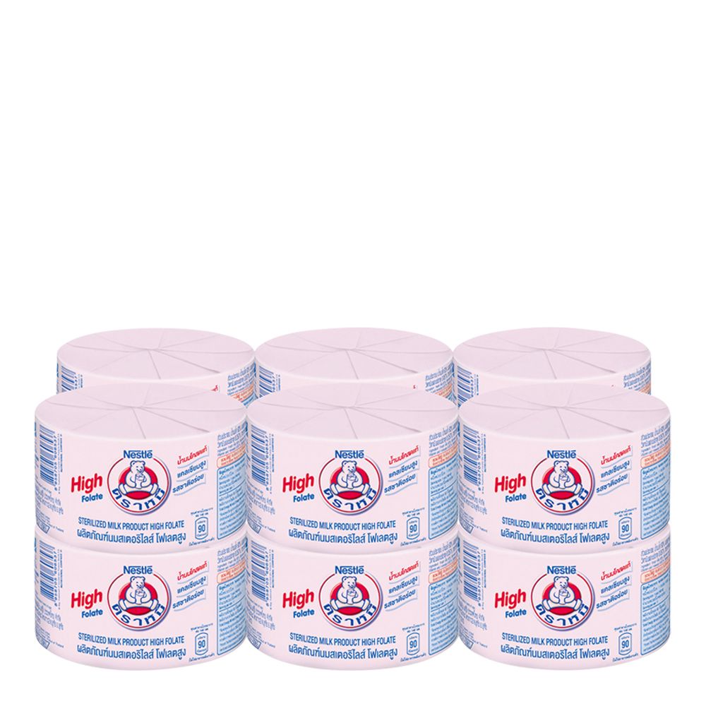 ตราหมี นมสเตอริไลส์โฟเลตสูง 140 มล. x 12 กระป๋อง Bear Brand Sterilized ...