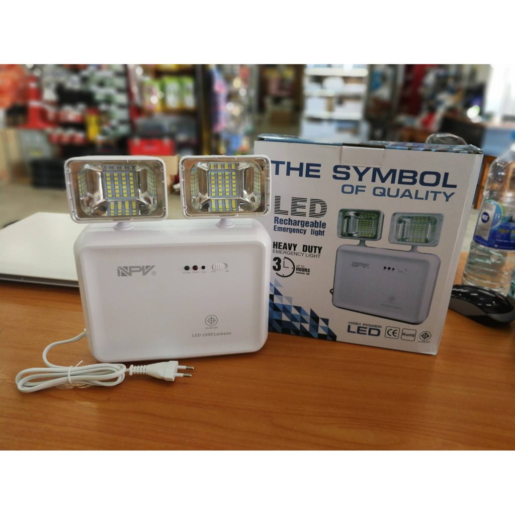 จงชัยไลท์ติ้ง NPV ไฟฉุกเฉิน ไฟสำรอง 10W LED EMERGENCY LIGHT (สีขาว ...