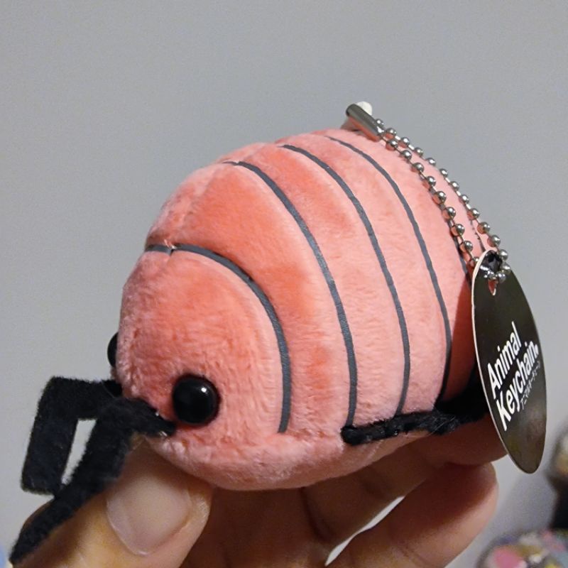 พวงกุญแจ ตุ๊กตา แมลงสาบยักษ์ Giant Isopod นุ่มๆ ป้ายAnimal Keychain งาน ...
