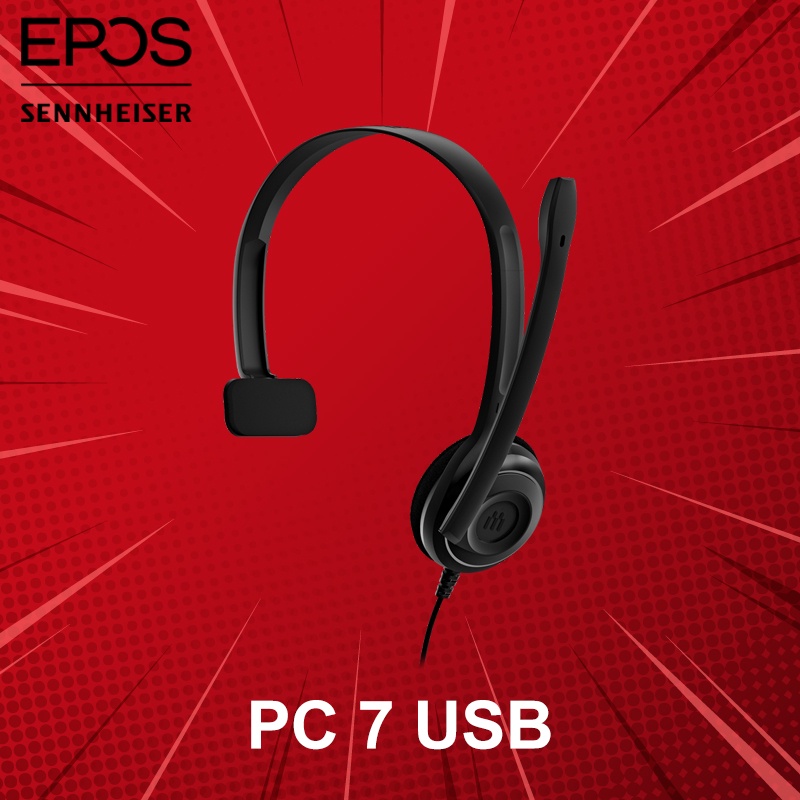 หูฟัง EPOS | Sennheiser รุ่น PC 7 USB ประกันศูนย์ 2 ปี | Shopee Thailand