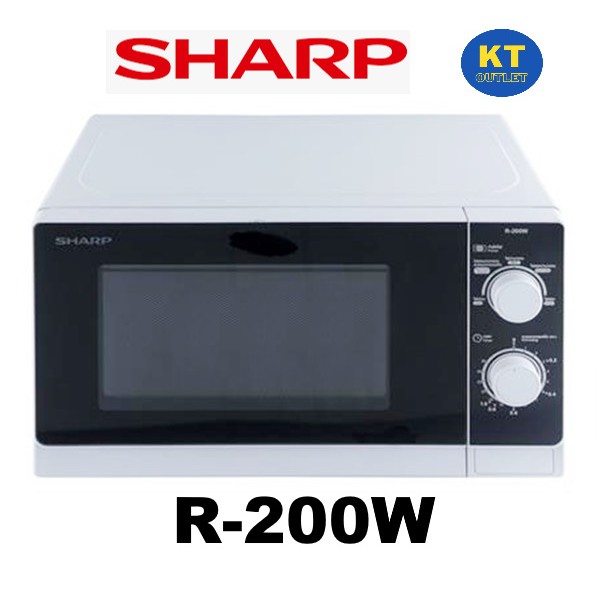 SHARP ไมโครเวฟ 20 ลิตร 800 วัตต์ รุ่น R-200W สีขาว รับประกัน 1 ปี | Shopee Thailand