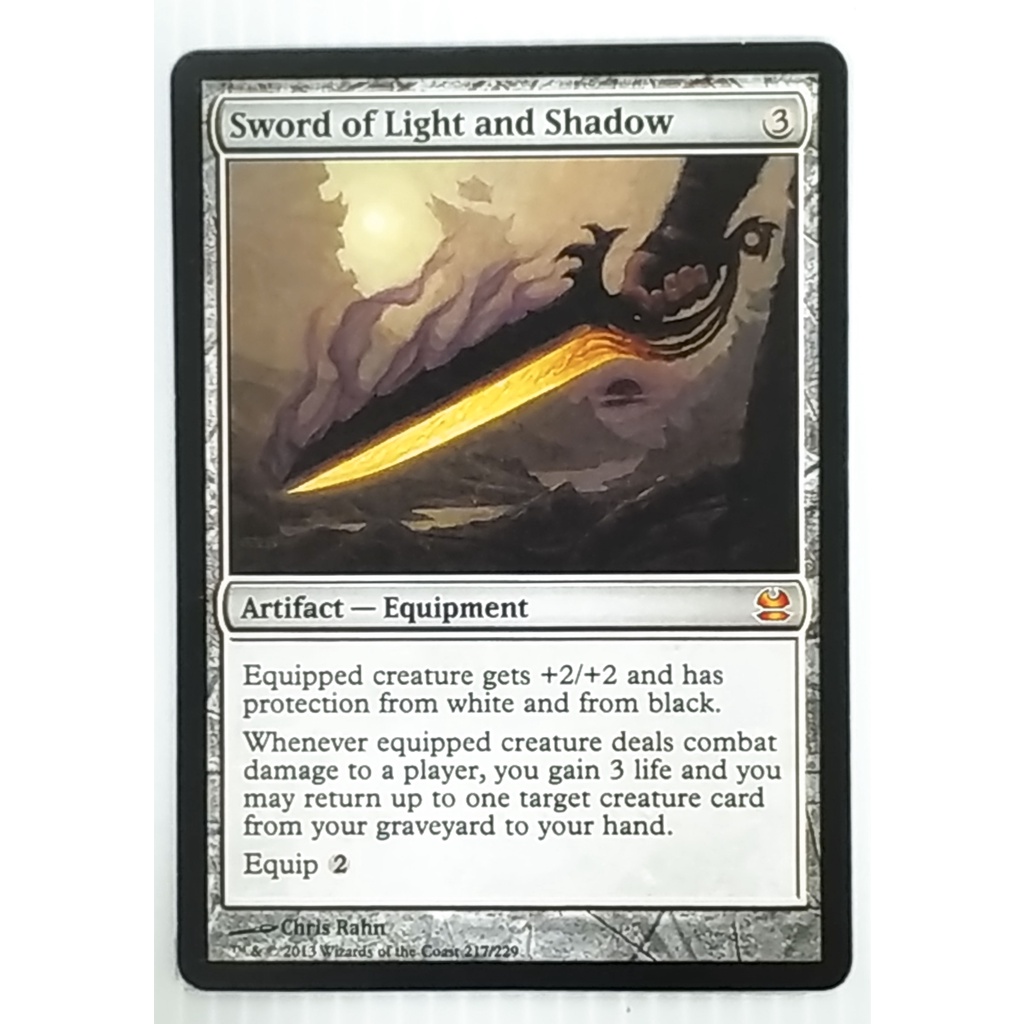 MTG Card Blue Core - Artifact - Equipment - Sword of Light and Shadow ...
