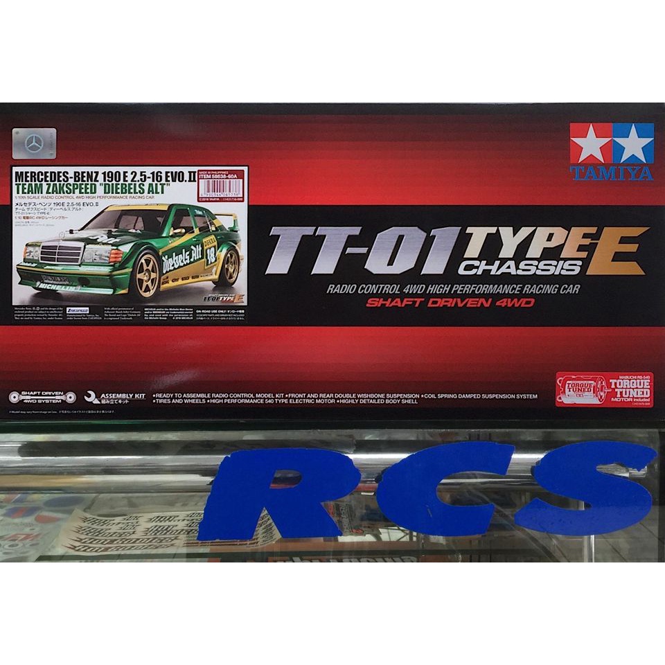 🏁 TAMIYA 58638A ชุดคิท Mercedes-Benz 190E 2.5-16 Evo.II Team Zakspeed ...