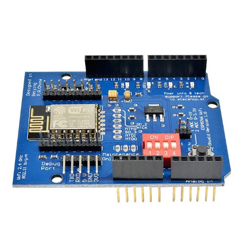 Arduino Uno R 3 Esp8266 Esp 12e Uart Wifi Wireless Shield For Arduino Uno R3 Shopee Thailand